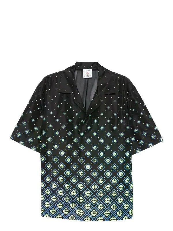 Casablanca Geometric Pattern Shirt - Black