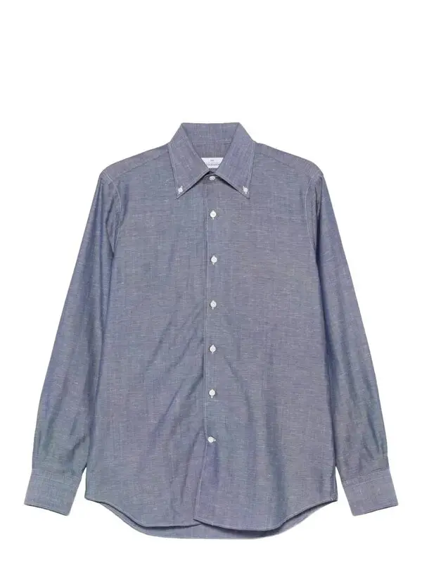 ALESSANDRO GHERARDI Button Collar Shirt - Blue