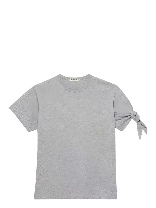JW Anderson Knot-detail T-shirt - Grey