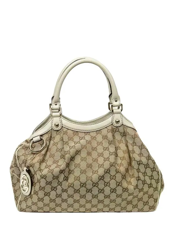 Gucci Small Sukey Monogram Tote - Neutrals