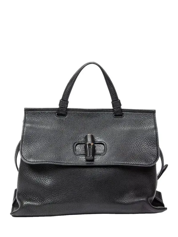 Gucci Medium Daily Bamboo Handbag - Black
