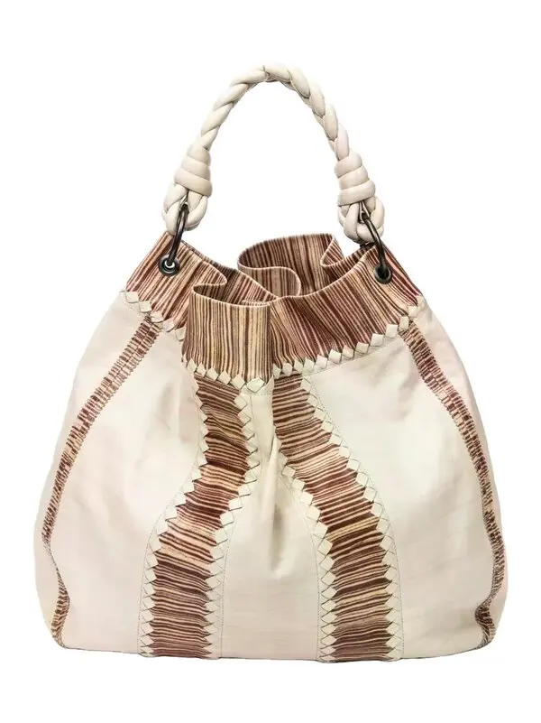 Bottega Veneta Panelled Bucket Bag - Neutrals