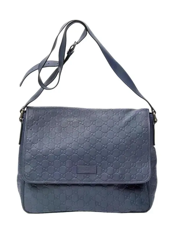 Gucci Guccissima Shoulder Bag - Blue