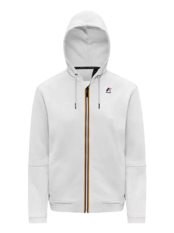 K-WAY Prosper Hooded Zip Sweater - White