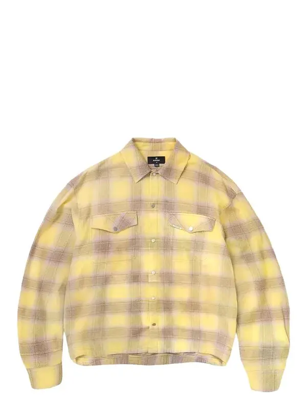 REPRESENT Vintage Flannel Pocket Shirt - Yellow