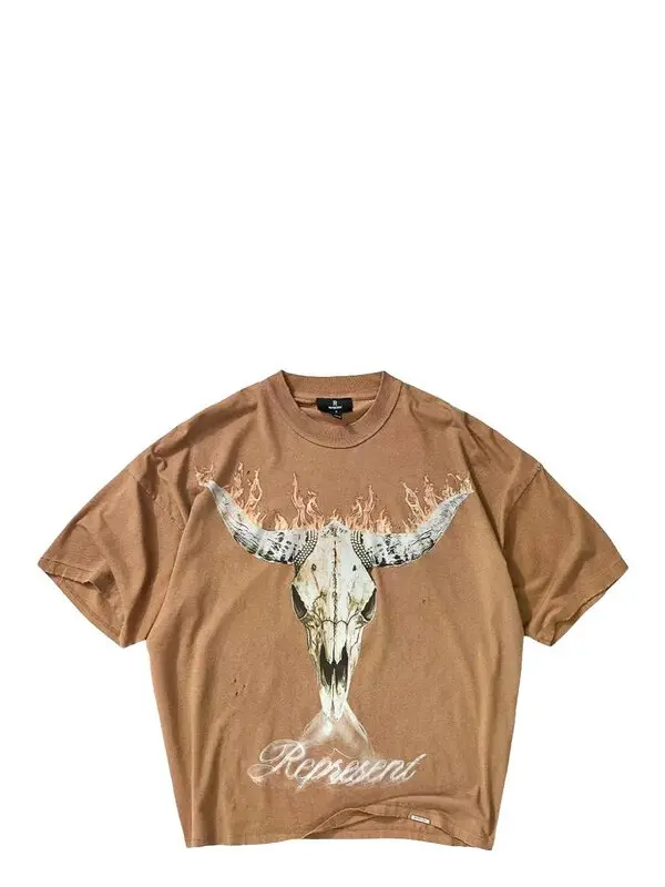 REPRESENT Graphic T-shirt - Brown