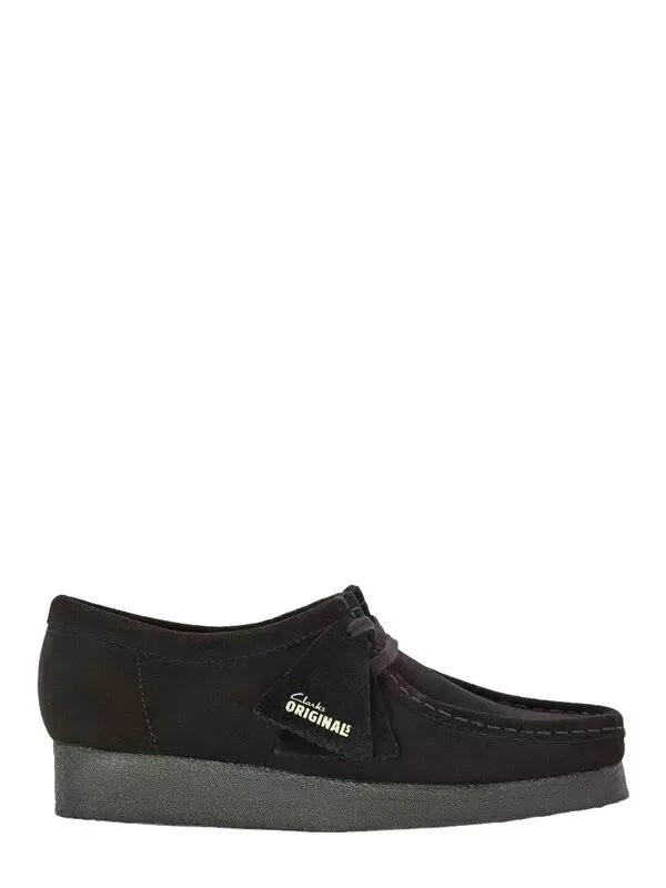 Clarks Wallabee Suede Boat Shoes - Black