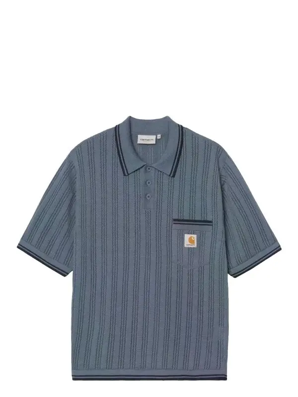 Carhartt Work In Progress Short Sleeve Ramsey Polo - Slate Blue