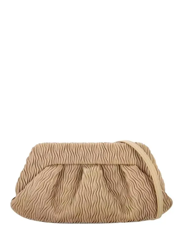 THEMOIRE Tia Gathered Clutch - Neutrals