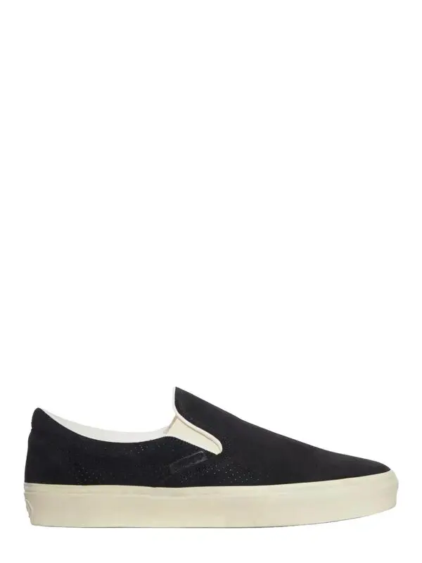 TOM FORD Jude Perforated Slip-on Sneakers - Black