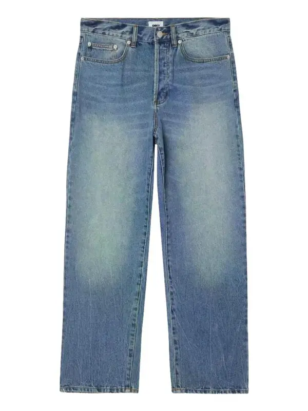 Obey Boxcar Straight-leg Jeans - Blue