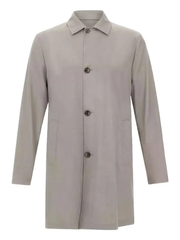 MONTECORE Button-fastening Wool Jacket - Neutrals