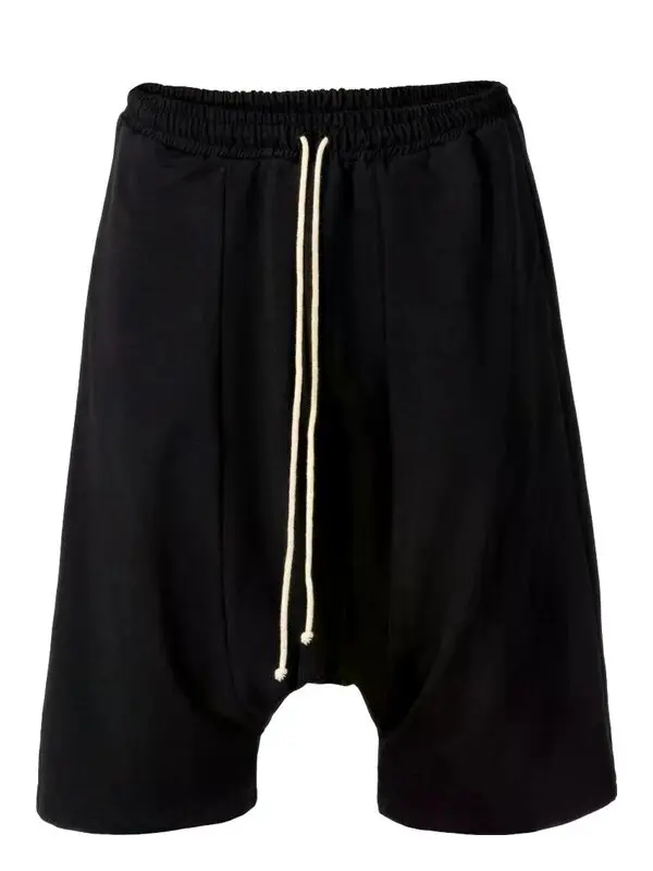 Alchemy Fashions Drawstring Wide-leg Shorts - Black