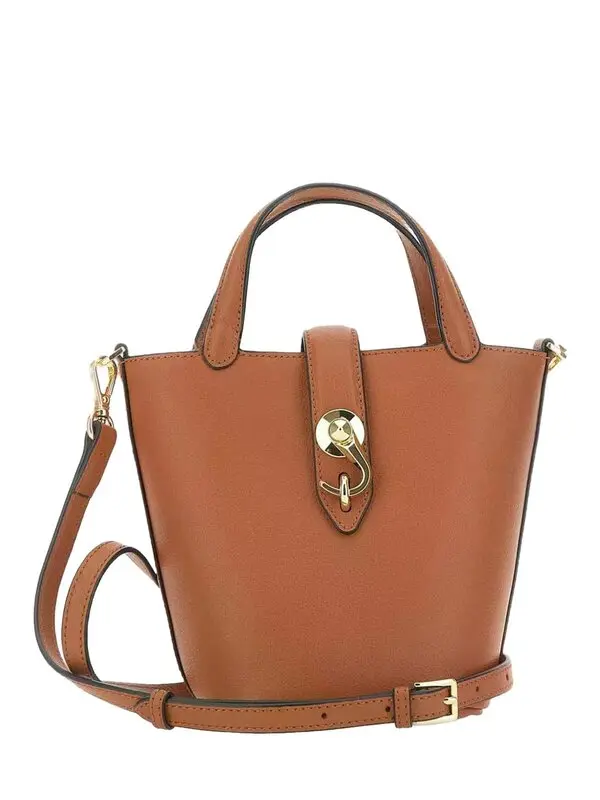 DELL'EST Glinda Leather Tote - Brown