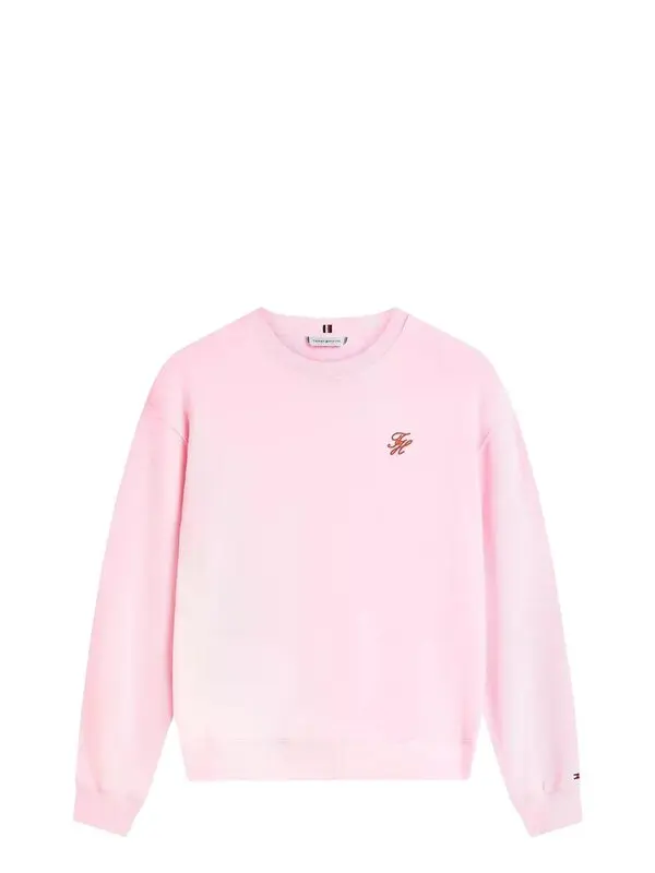 Tommy Hilfiger Embroidered-logo Sweatshirt - Pink