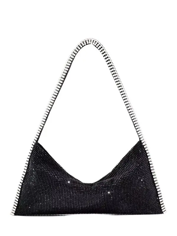 Benedetta Bruzziches Crystal-embellished Shoulder Bag - Black