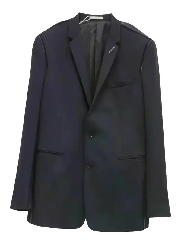 Dior Single-breasted Wool Blazer - Blue
