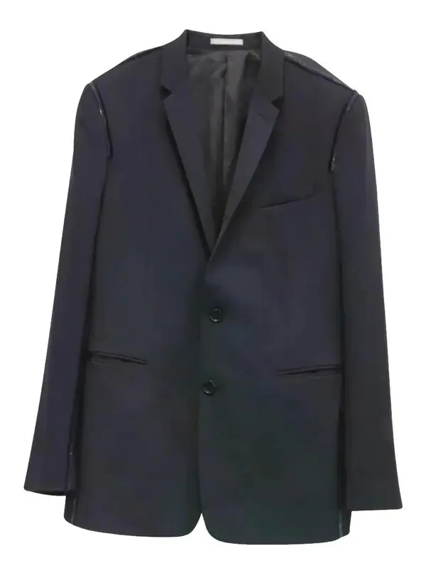 Dior Single-breasted Wool Blazer - Blue