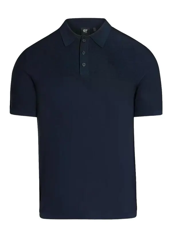 ALPHA TAURI Knitted Polo Shirt - Blue