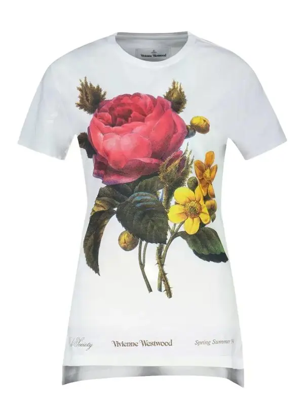 VIVIENNE WESTWOOD Flower Peru Short-sleeved T-shirt - White