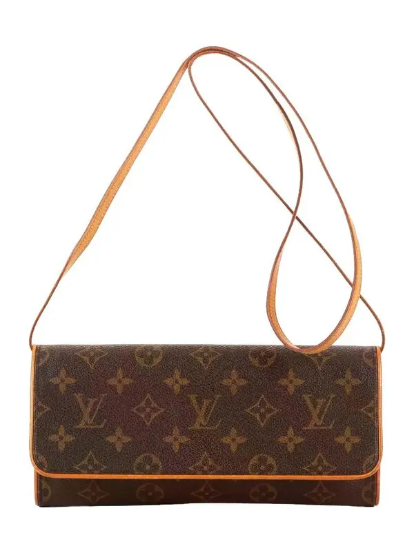 LOUIS VUITTON Gm Twin Monogram Wallet On Strap - Brown