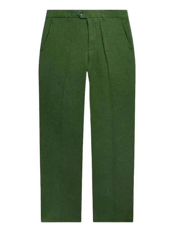 PERCIVAL Tailored Linen Trousers - Green