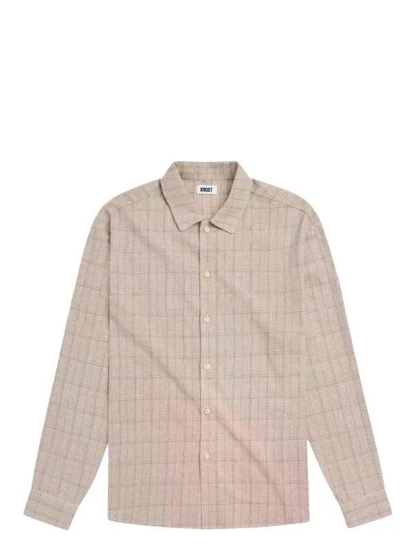 KROST Oversized Flannel Shirt - Neutrals