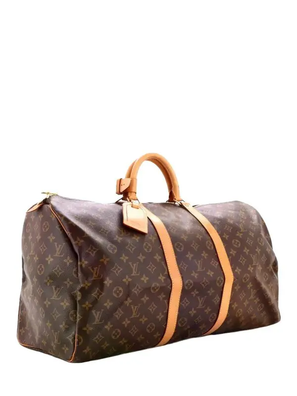 LOUIS VUITTON Keepall 55 Travel Bag Monogram Canvas - Brown