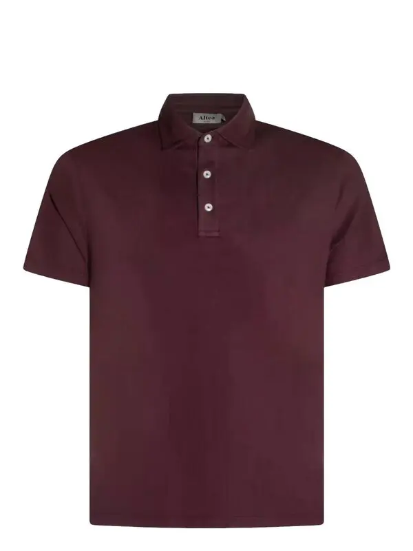 Altea Button Polo Shirt - Brown