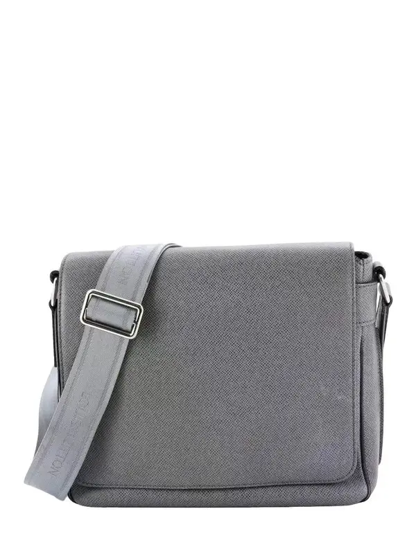 LOUIS VUITTON Roman Handbag Taiga Leather Pm Crossbody Bag - Grey