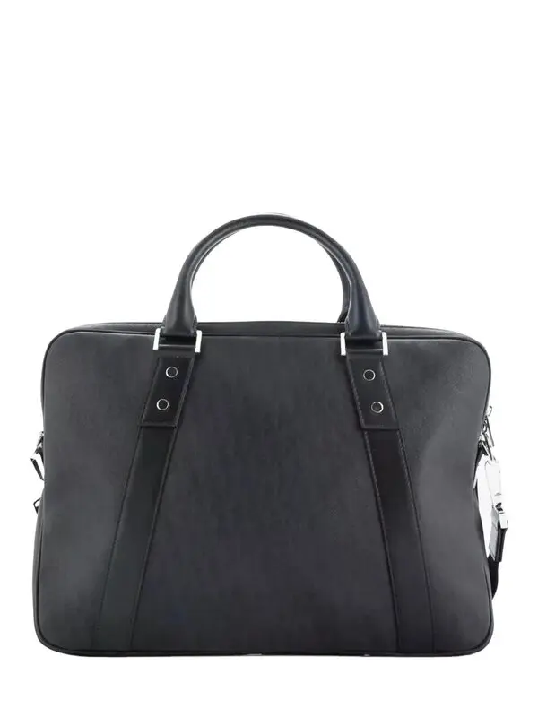 Dior Homme Convertible Zip Slim Briefcase - Black
