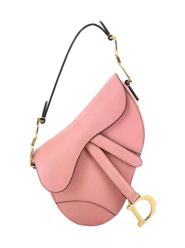 Dior Saddle Handbag Leather Mini Shoulder Bag - Pink