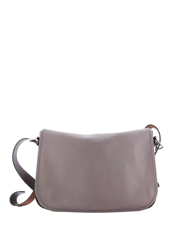 Hermès Barda Messenger Crossbody Bag Veau Sikkim 35 - Grey