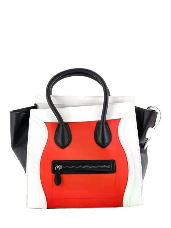 Celine Leather Mini Tote Bag - Black
