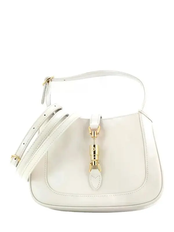 Gucci Jackie 1961 Leather Mini Hobo Bag - White
