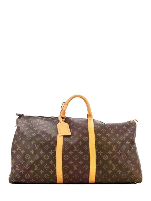 LOUIS VUITTON Keepall 55 Travel Bag Monogram Canvas - Brown