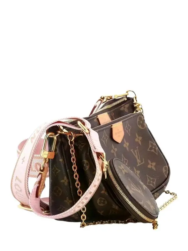 LOUIS VUITTON Multi Pochette Accessoires Monogram Canvas Crossbody Bag - Brown