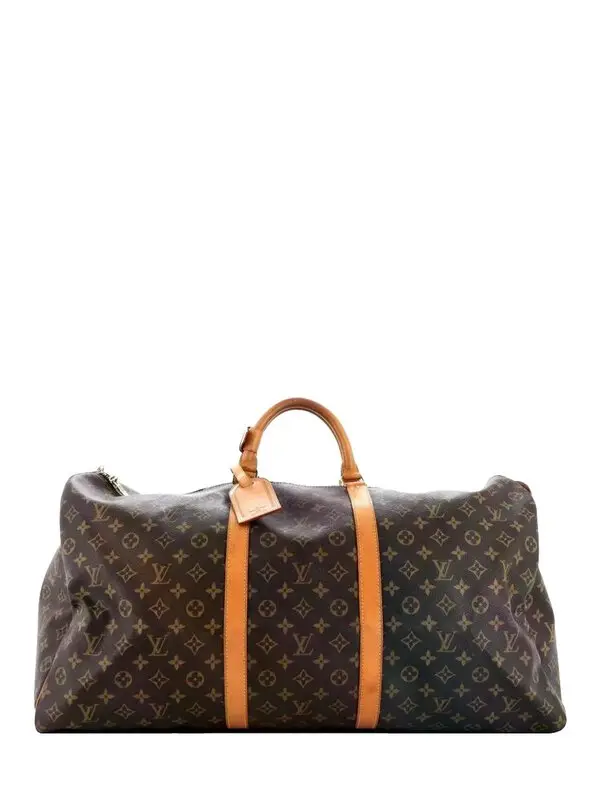 LOUIS VUITTON Keepall Monogram Canvas 60 Travel Bag - Brown