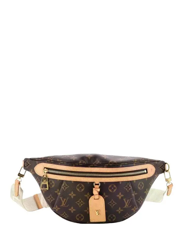 LOUIS VUITTON High Rise Bum Bag Monogram Canvas Belt Bag - Brown