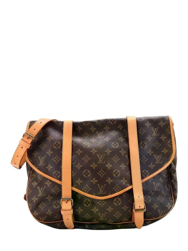 LOUIS VUITTON Saumur Handbag Monogram Canvas 43 - Brown