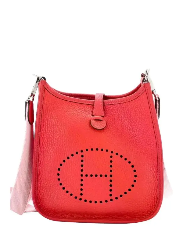 Hermès Evelyne Iii Clemence Tpm Crossbody Bag - Red