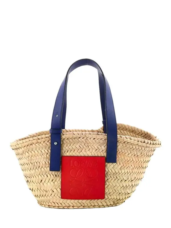 Loewe Basket Raffia Medium Tote Bag - Neutrals