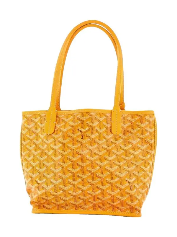 Goyard Anjou Reversible Mini Tote Coated Canvas - Yellow
