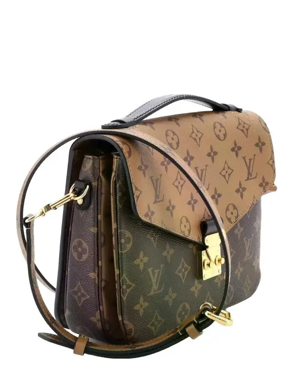 LOUIS VUITTON Pochette Metis Reverse Monogram Canvas Crossbody Bag - Brown