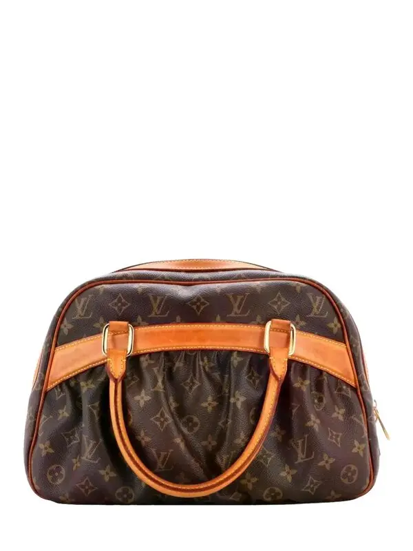 LOUIS VUITTON Mizi Monogram Canvas Handbag - Brown