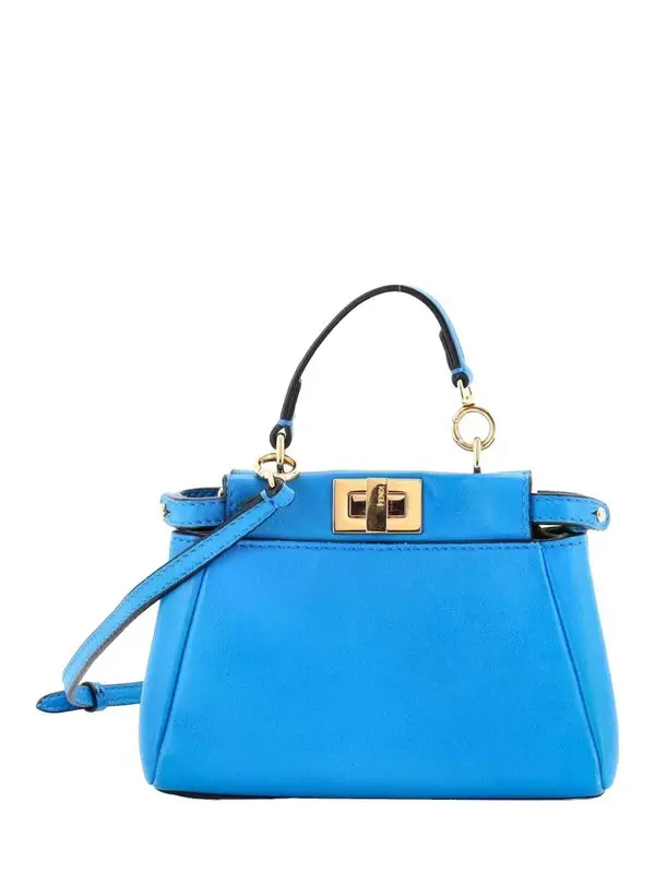 Fendi Peekaboo Nano Crossbody Bag - Blue