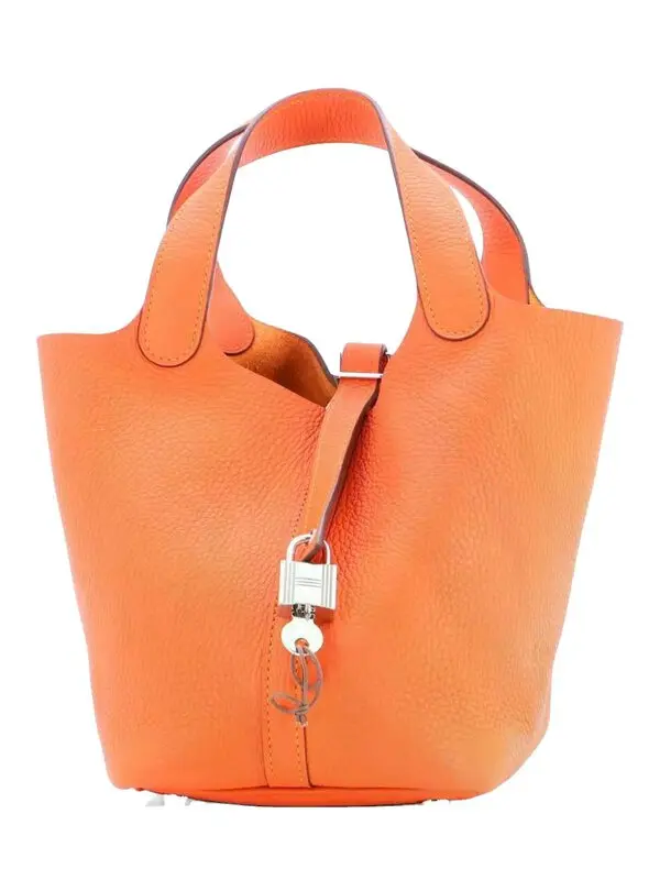 Hermès Picotin Lock Clemence Pm - Orange