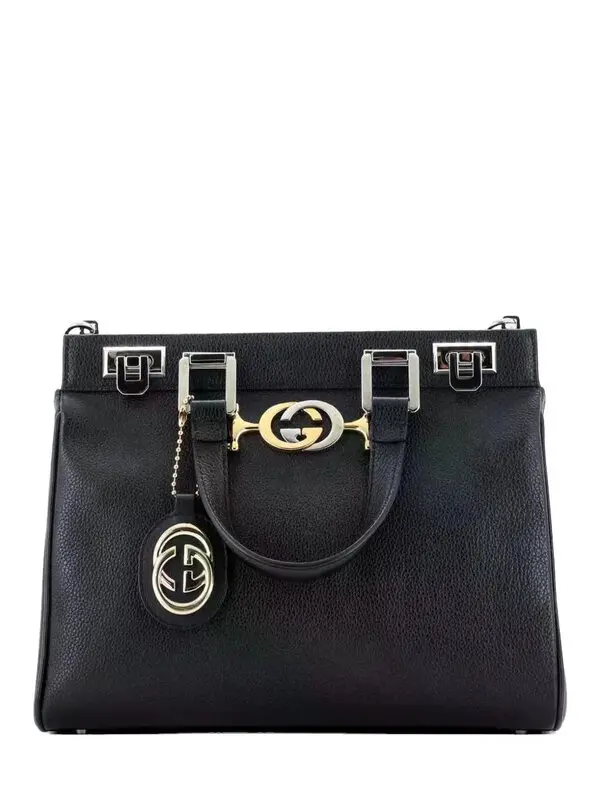 Gucci Zumi Small Top Handle Satchel - Black