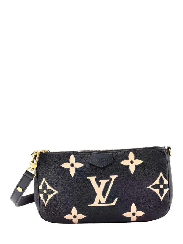 LOUIS VUITTON Multi Pochette Accessoires Bicolor Monogram Empreinte Giant - Black