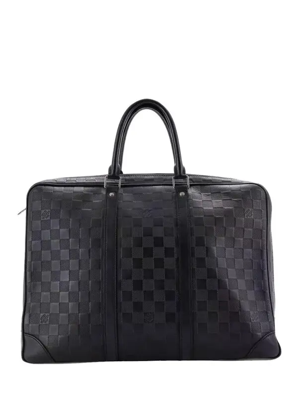 LOUIS VUITTON Porte-documents Voyage Briefcase Damier Infini Leather Pm - Black